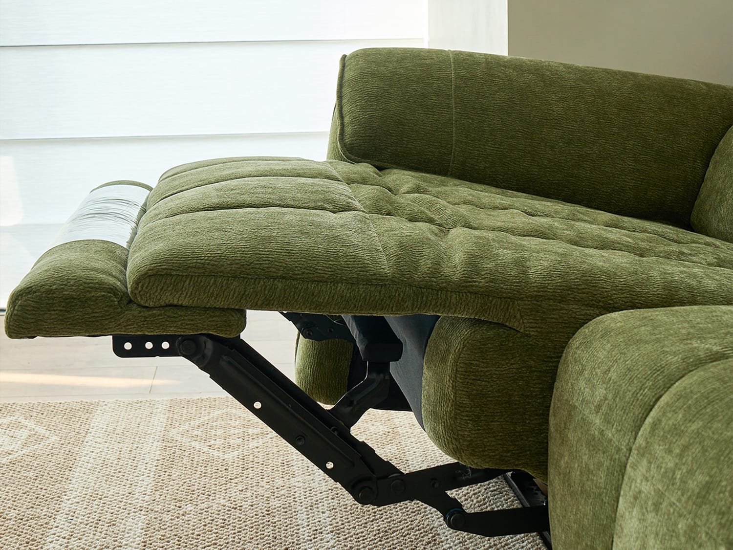 Barcoo Chenille Single Seater Electric Recliner Lounge with Type-C/USB ...