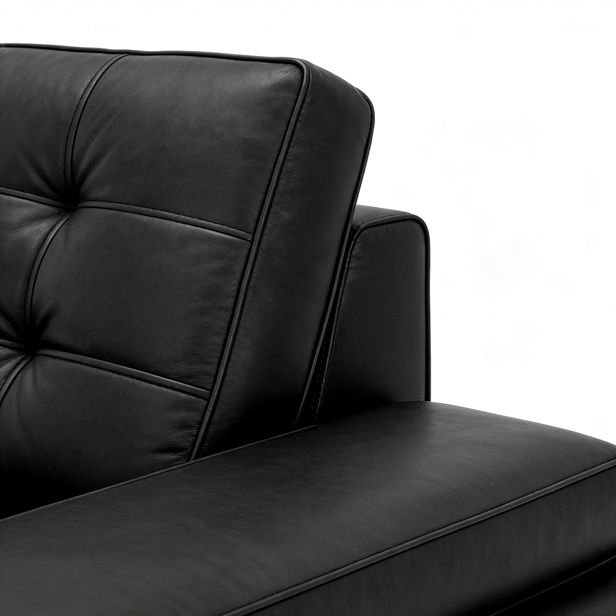 Ita Leather Electric Adjustable Sofa Bed With Flip-Down Console -Black ...