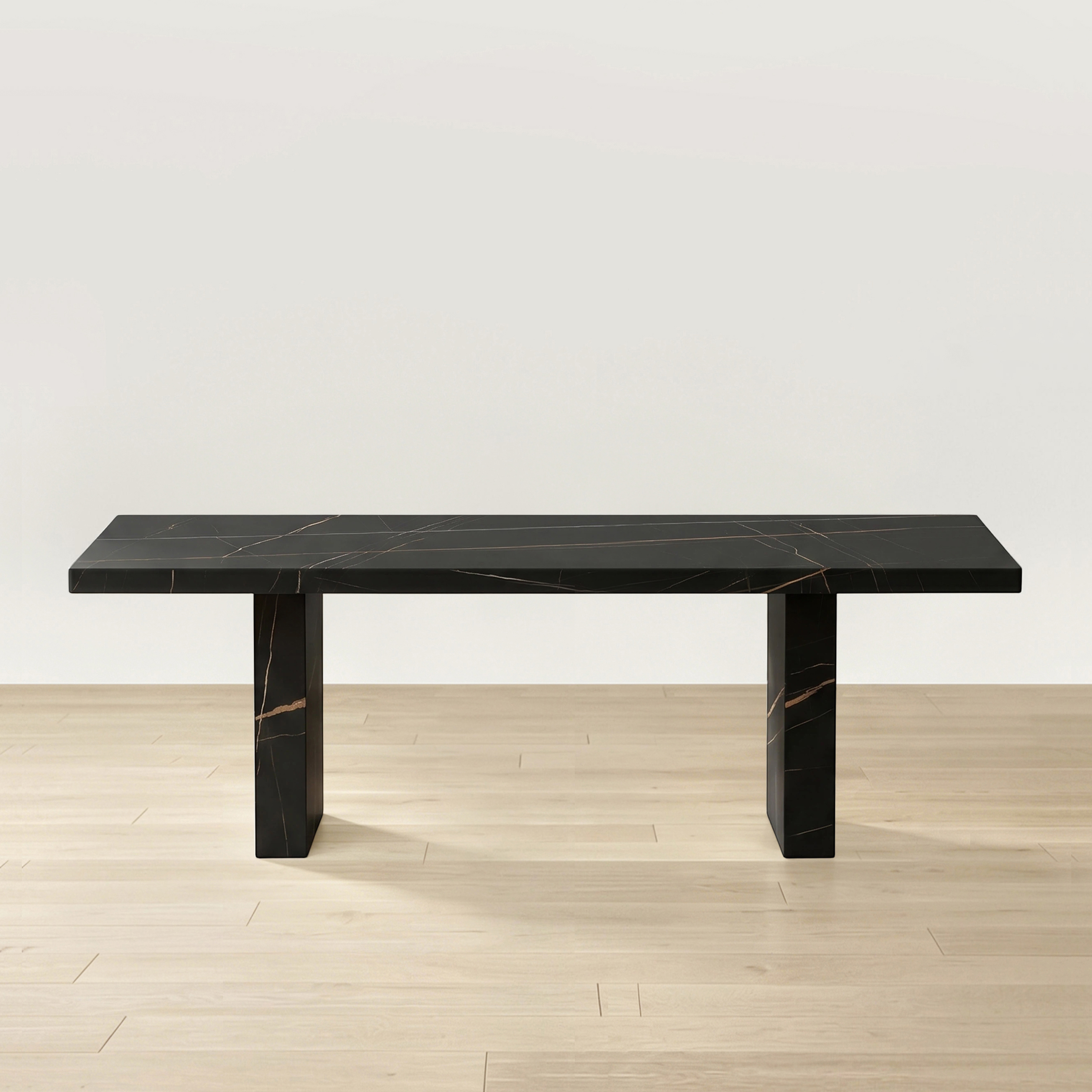 Bowen Black Gold Sintered Stone Dining Table-180/200/220CM | Agape ...